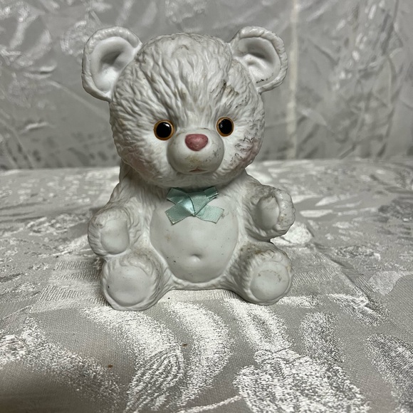 Other | Vintage Fine Porcelain Teddy Bear Planter | Poshmark